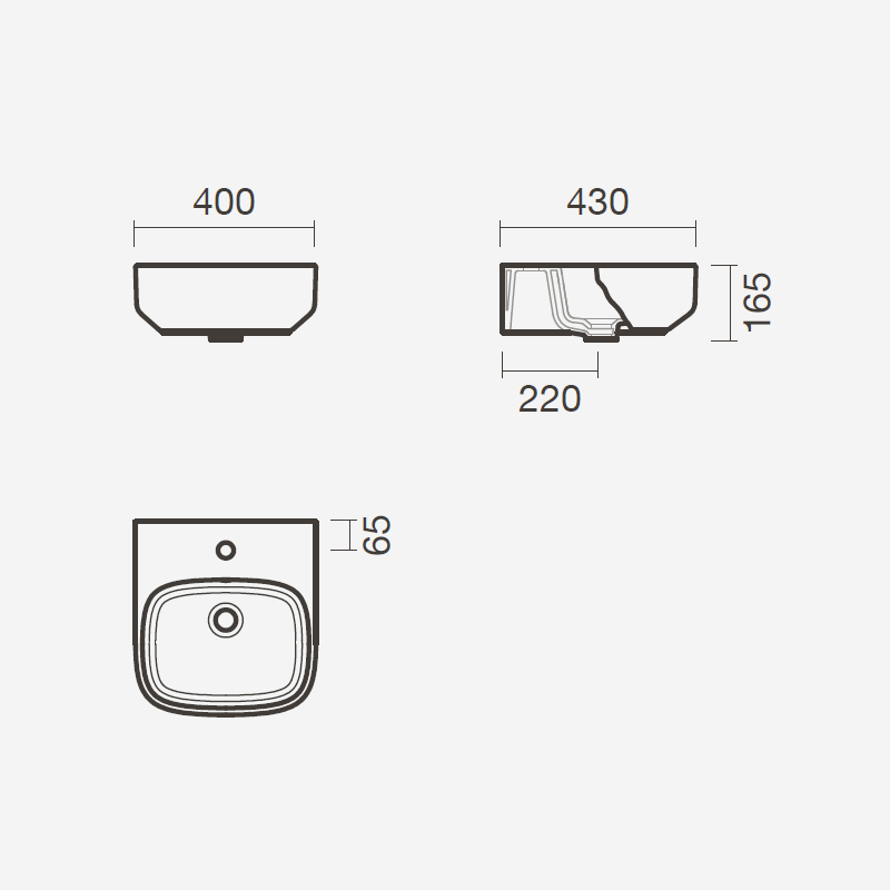 BE YOU - Lavatório de Pousar - 40, 55 e 60 cm - Cipriano & Antunes