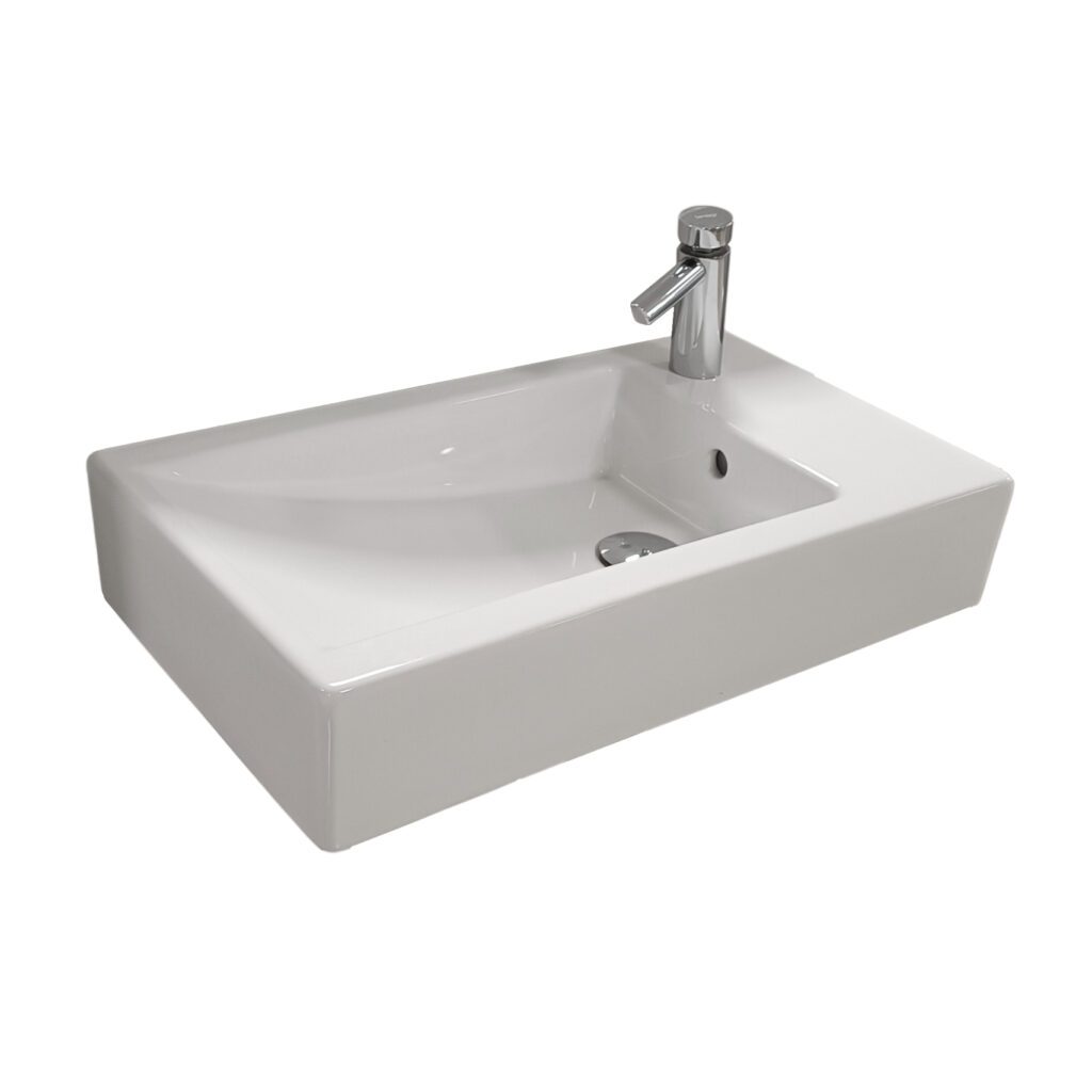 CUBIC - Lavatório de Pousar/Mural com furo - 50, 60 e 80 cm - Cipriano ...